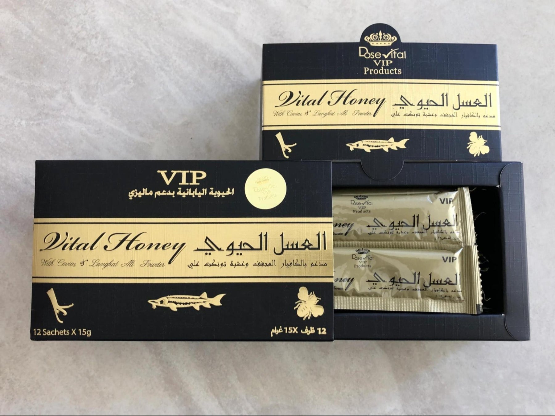 VIP Vital Honey 15Gm 12 Sachets – Beauty Care Plus
